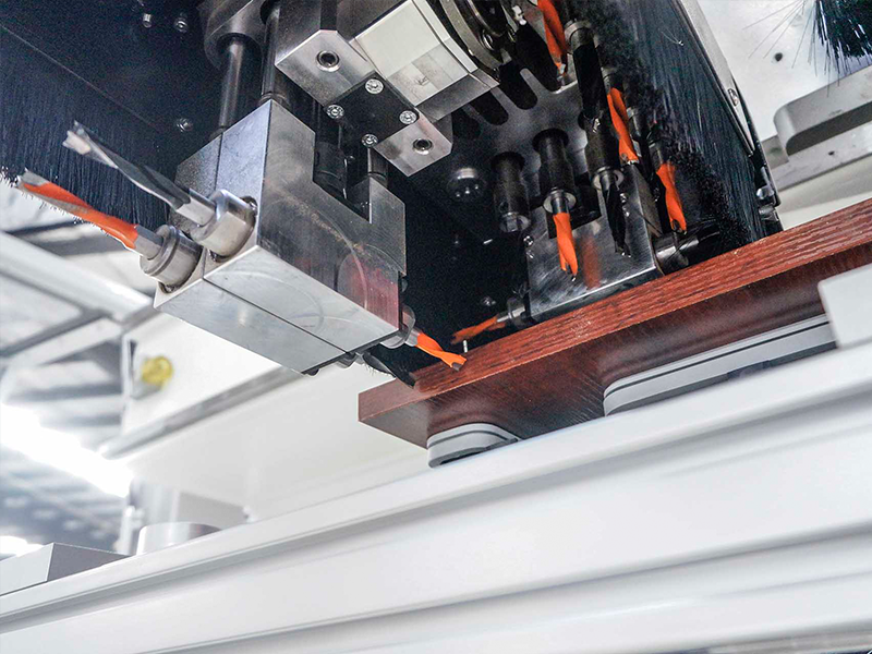 CNC Wood drilling working PTP single arm machine - Pioneers